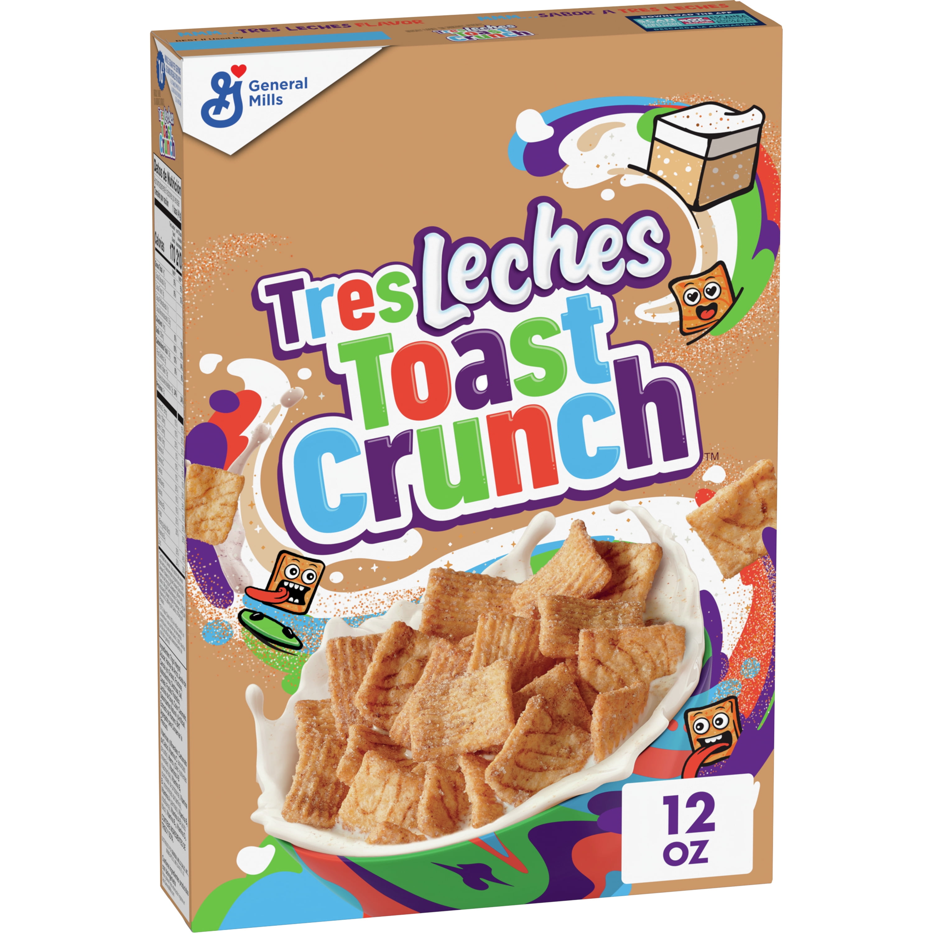 Tres Leches Toast Crunch, Artificially Tres Leches Flavored Cinnamon ...