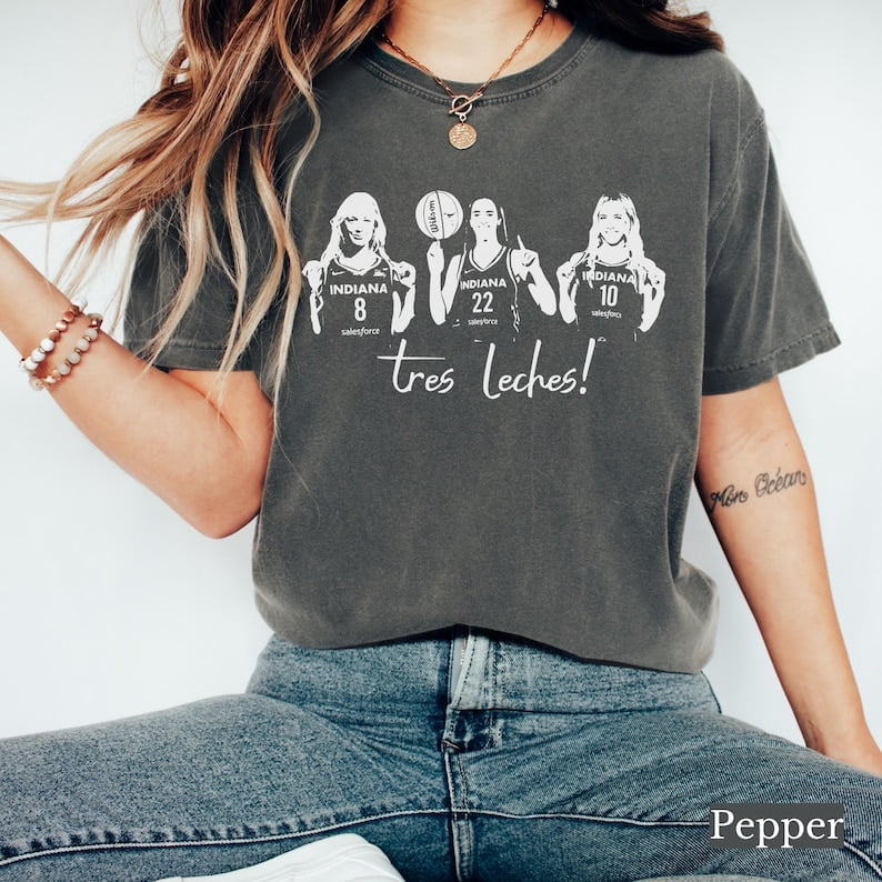 Tres Leches Womens Basketball Jersey Shirt, Caitlin Clark Fever Gift ...