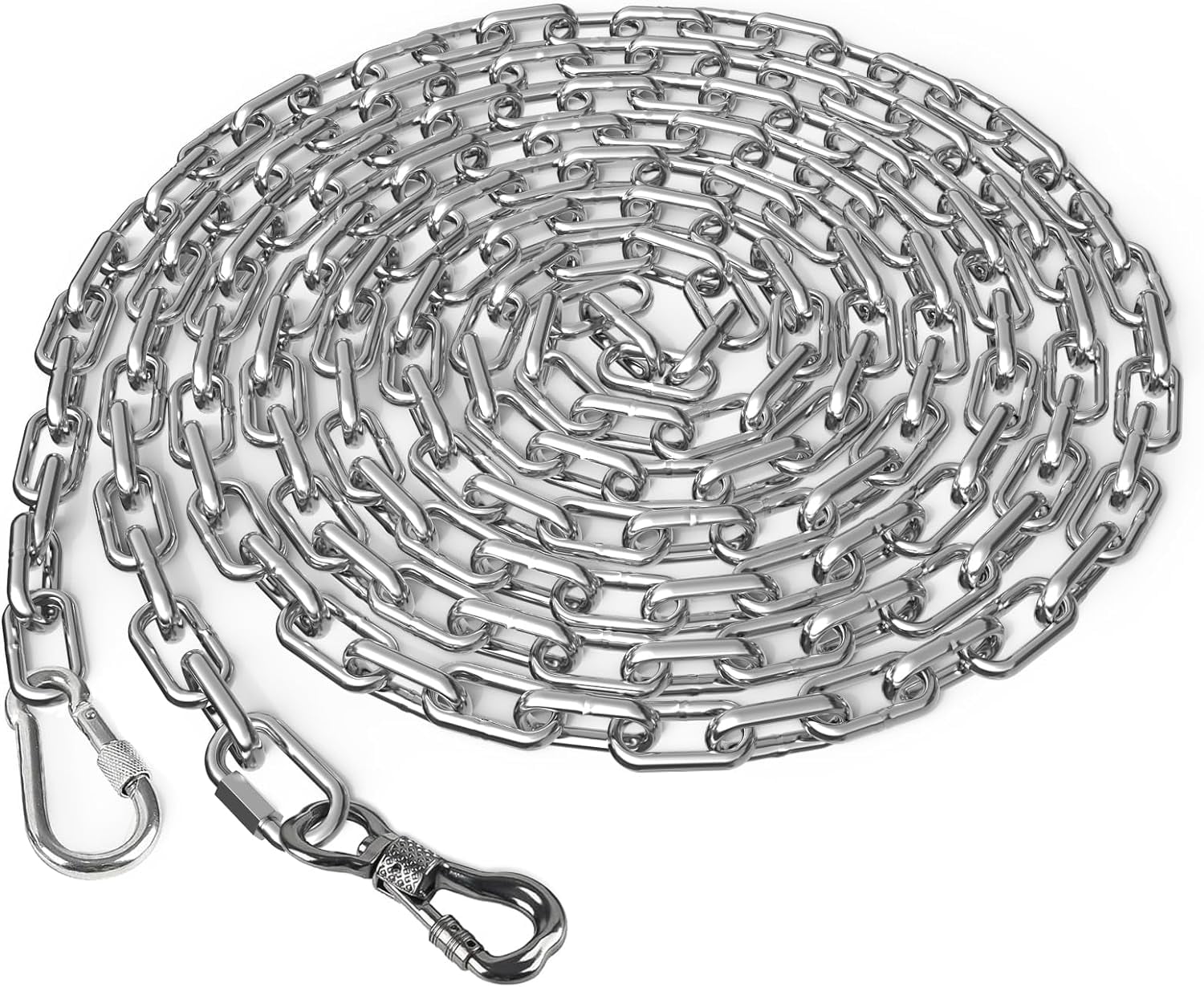 Tresbro Heavy Duty Dog Chains for Outside, 10FT Stainless Steel Tie Out ...