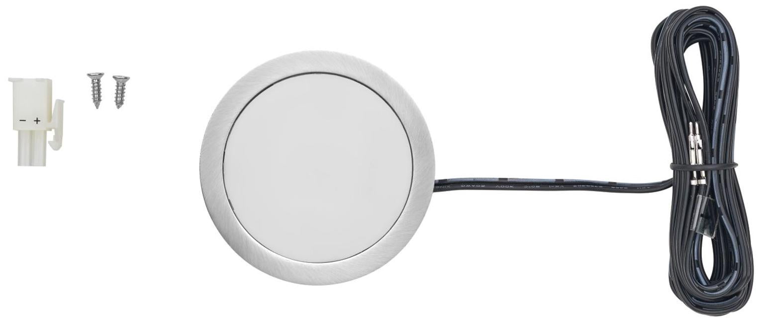 Tresco L-Poc-3Ledsfr-N-1 12Vdc 3W Power Pockit Led Puck Light - Nickel ...