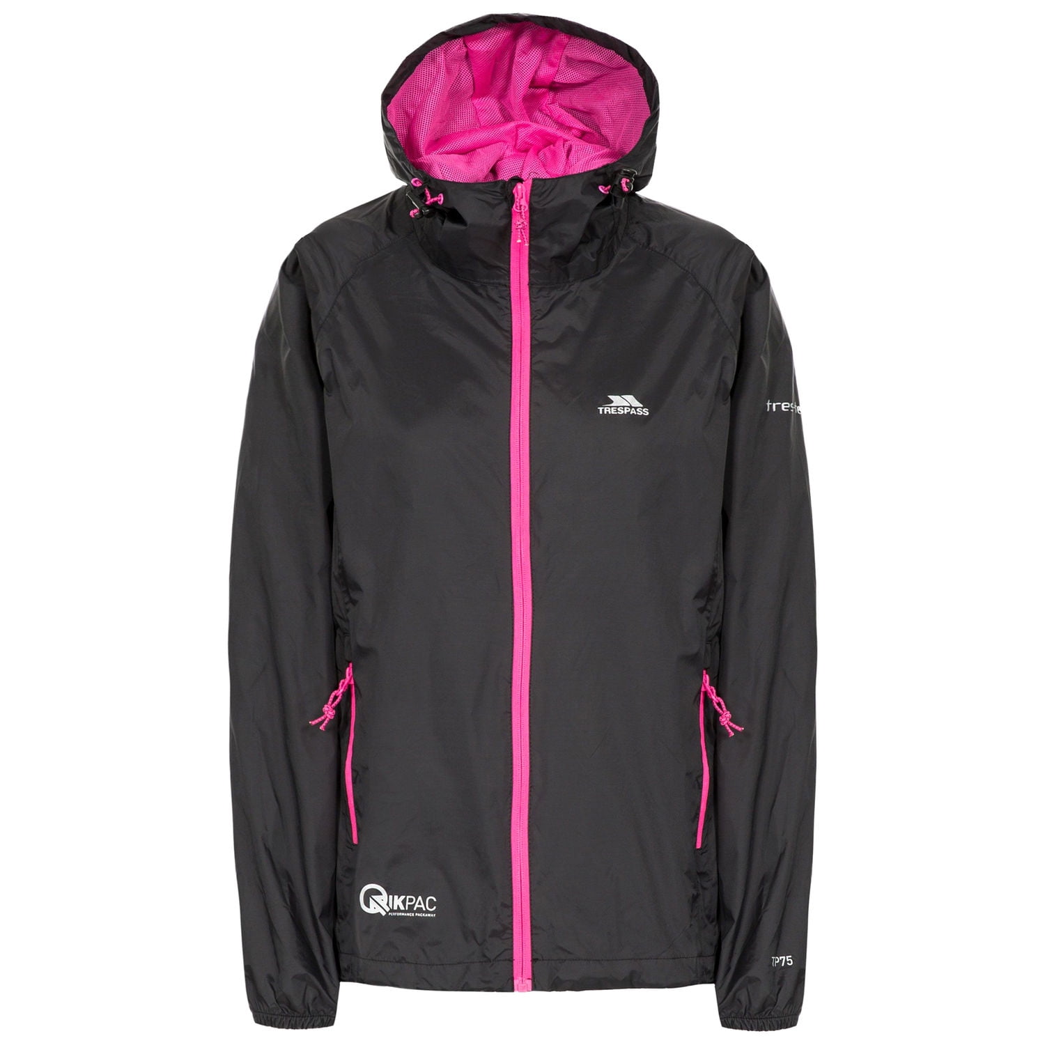 Trespass Womens Qikpac Packaway Waterproof Jacket - Walmart.com