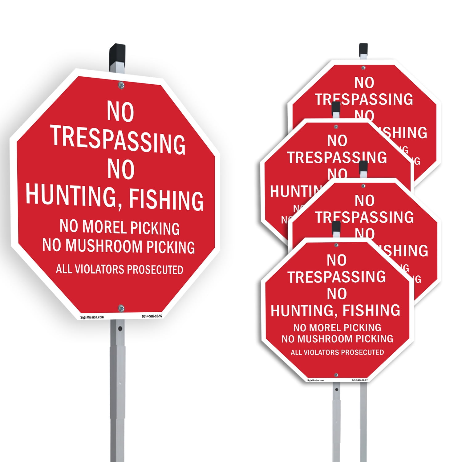 No Trespassing No Hunting Fishing No Morel Picking No Mushroom Picking ...