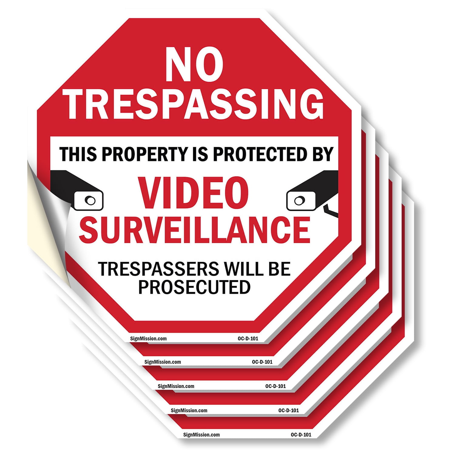 No Trespassing This Property Is Protected by Video Surveillance ...