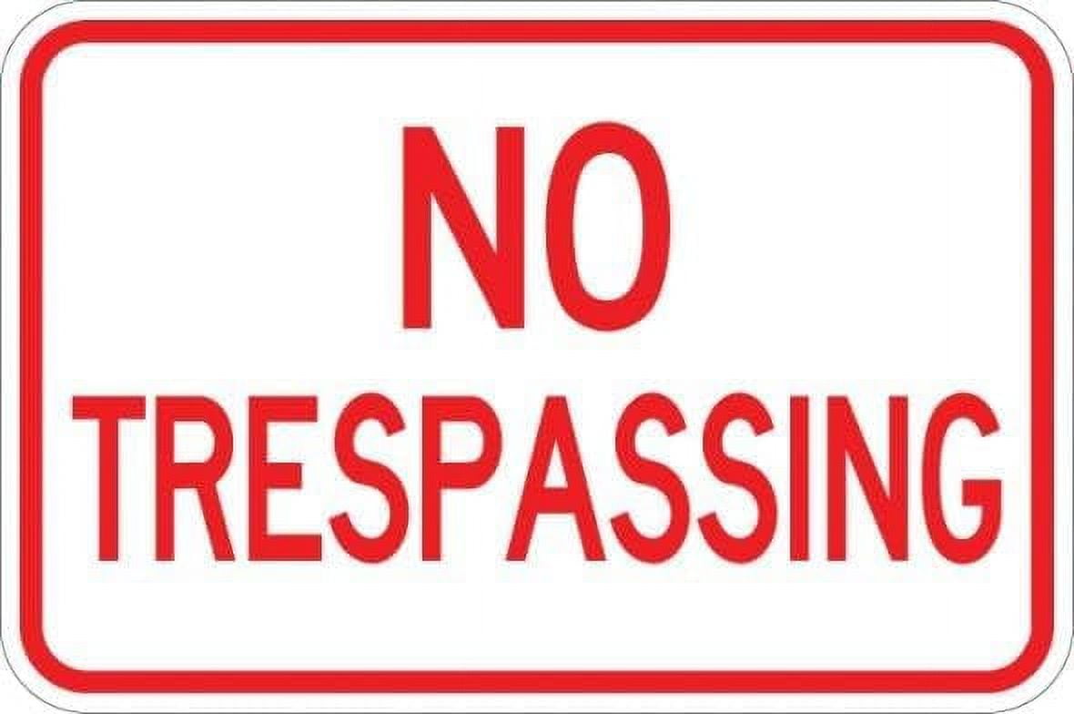 No Trespassing Sign Parking Signs Metal Sign Tin Sign 12x16 Inch ...