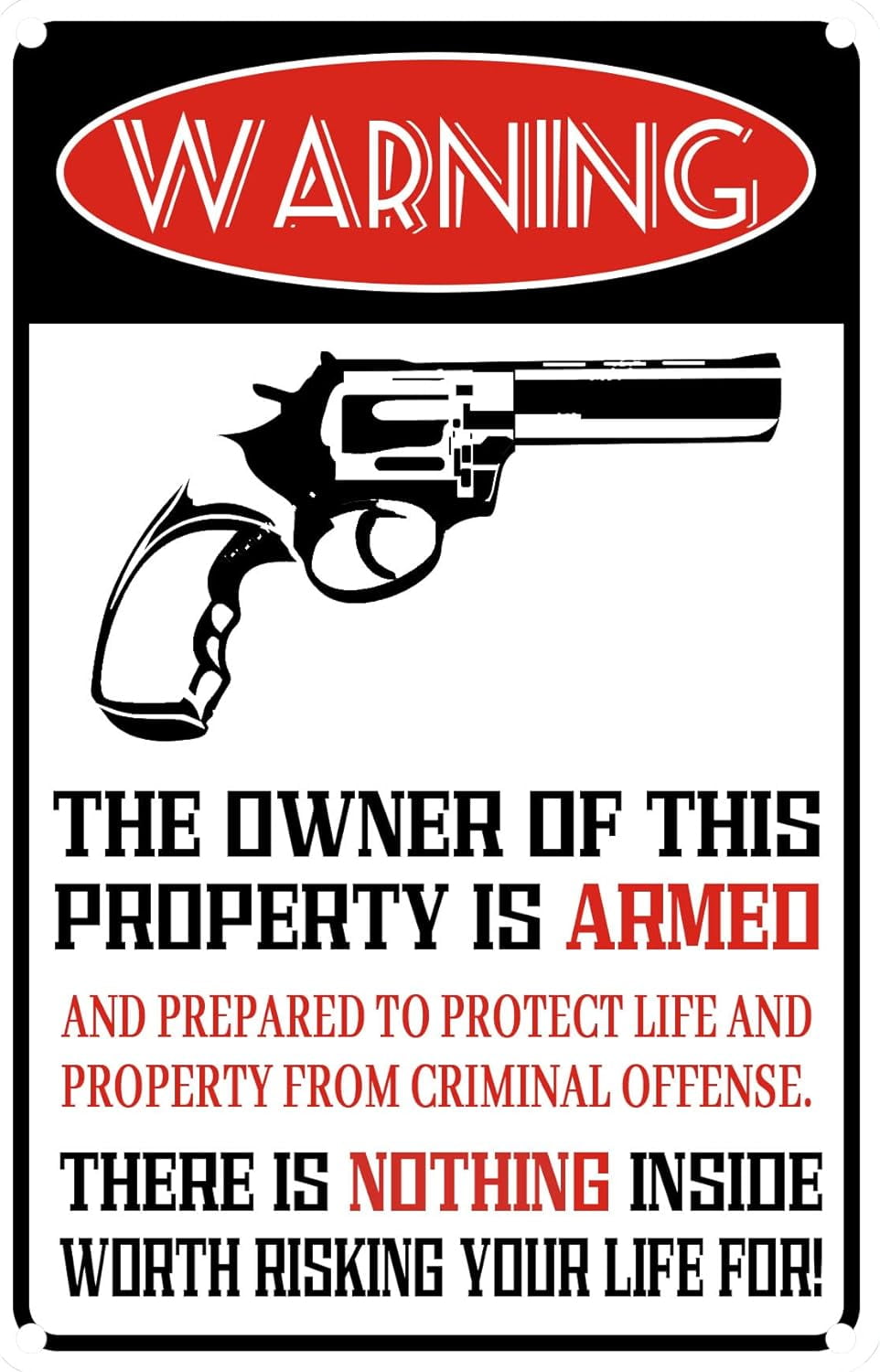 No Trespassing Sign, Private Property No Trespassing Gun Signs Metal ...