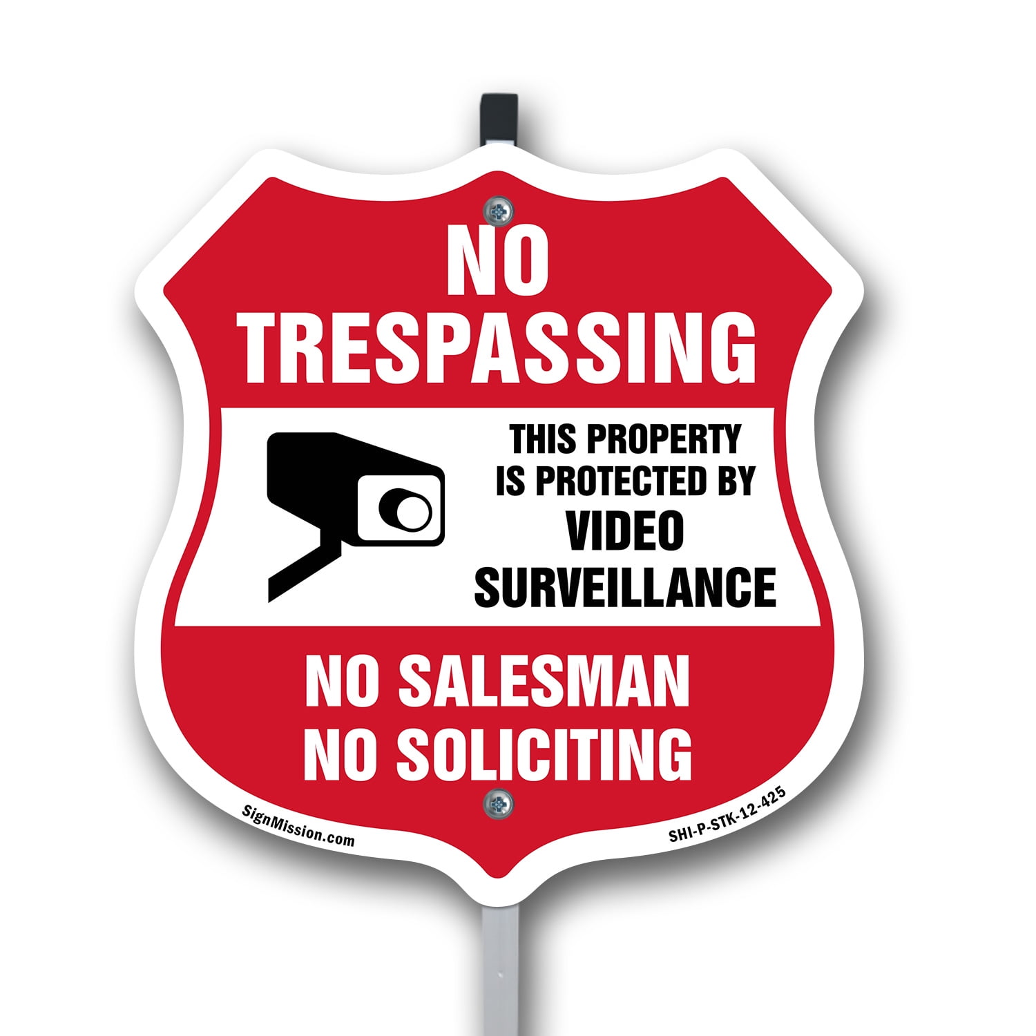 No Trespassing Sign This Property Is Protected By Video Surveillance No ...