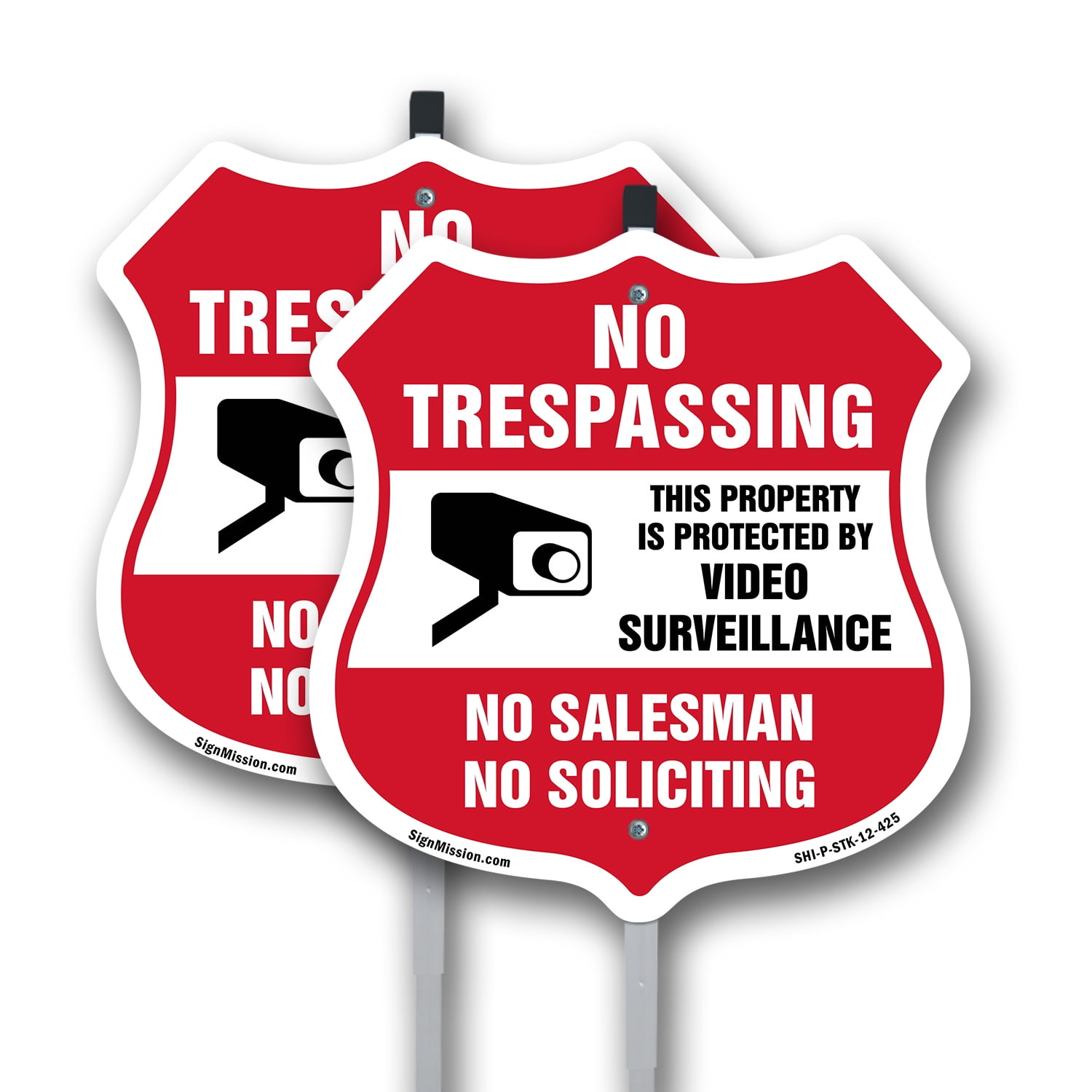No Trespassing Sign This Property Is Protected By Video Surveillance No ...