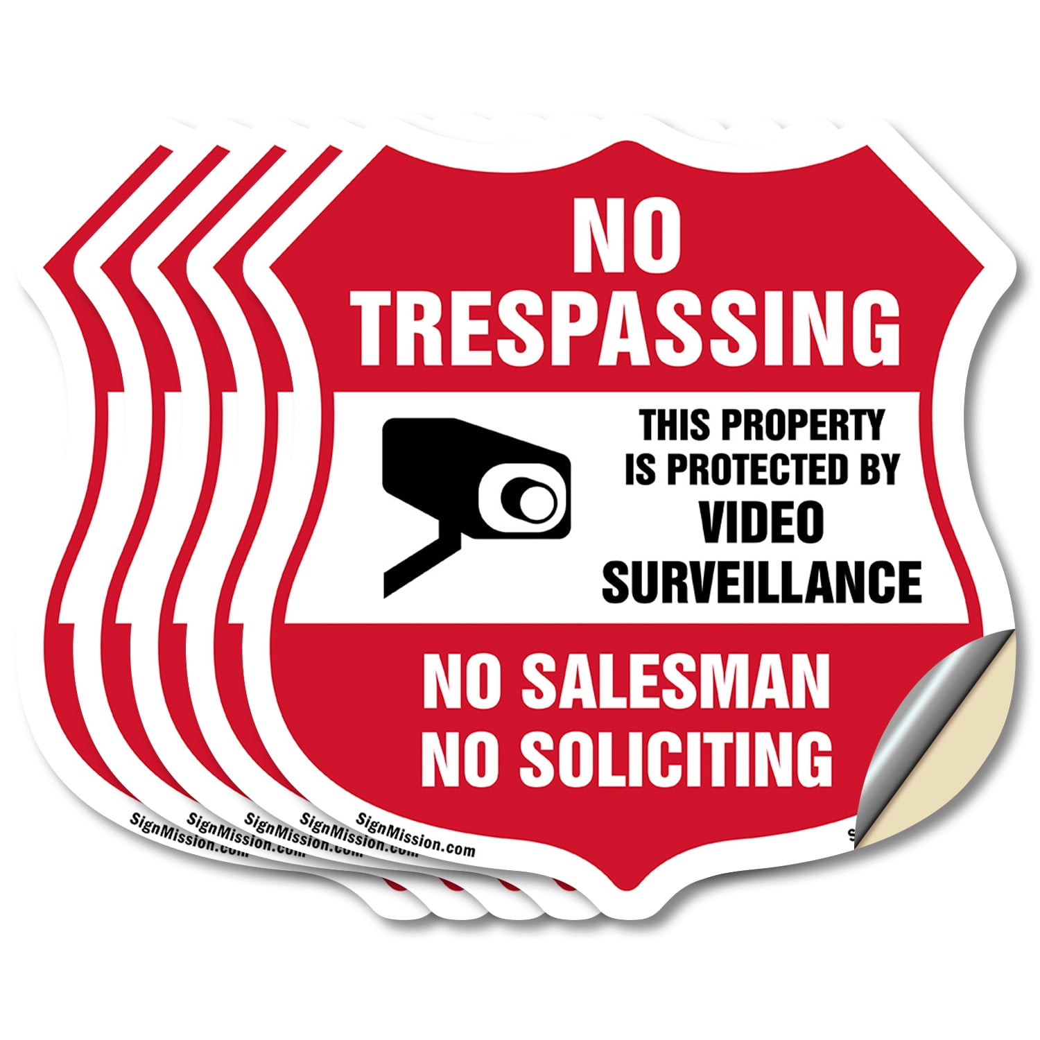 No Trespassing Sign This Property Is Protected By Video Surveillance No ...