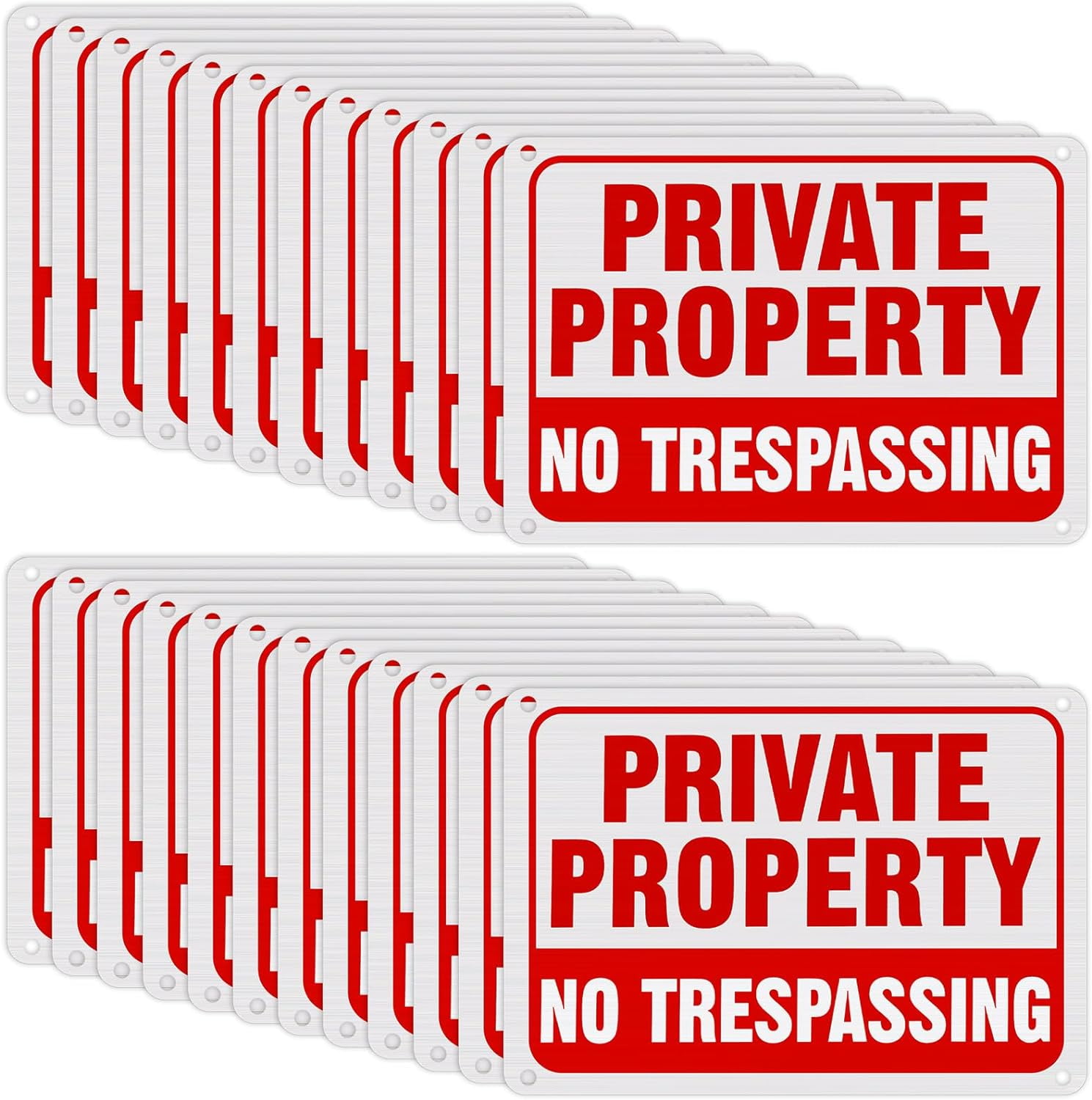 No Trespassing Signs Private Property Metal Reflective Aluminum No ...