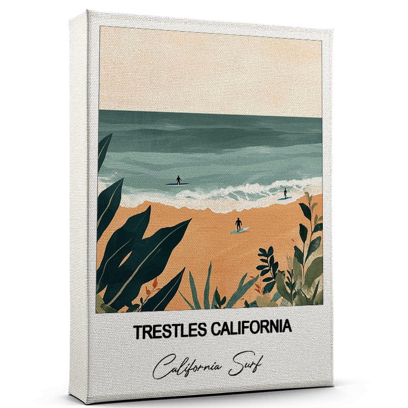 Trestles California Travel Wall Art – California Surf Canvas – Travel ...