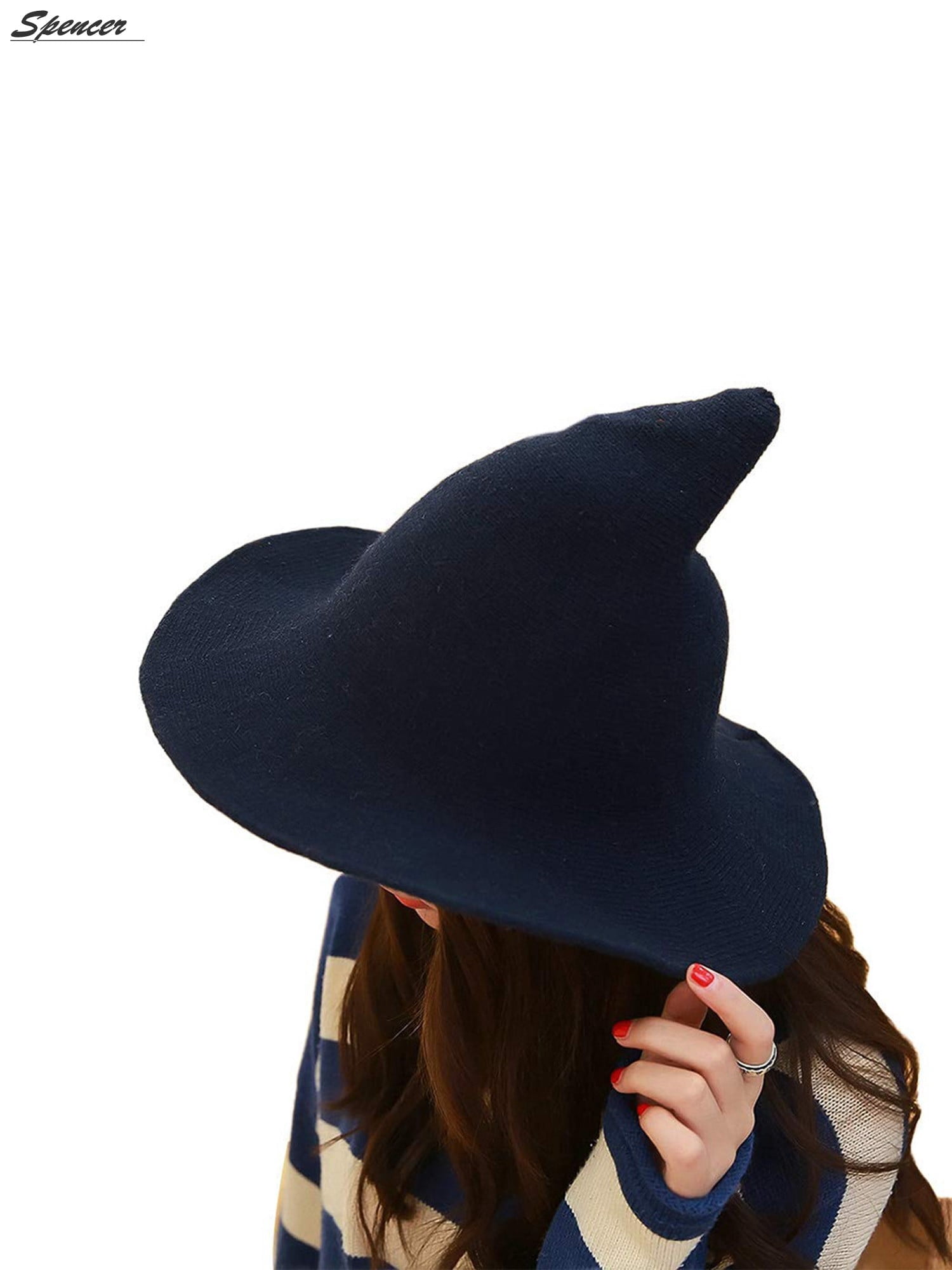 Spencer Winter Halloween Steeple Wool Big Brimmed Pointed Witch Hats ...