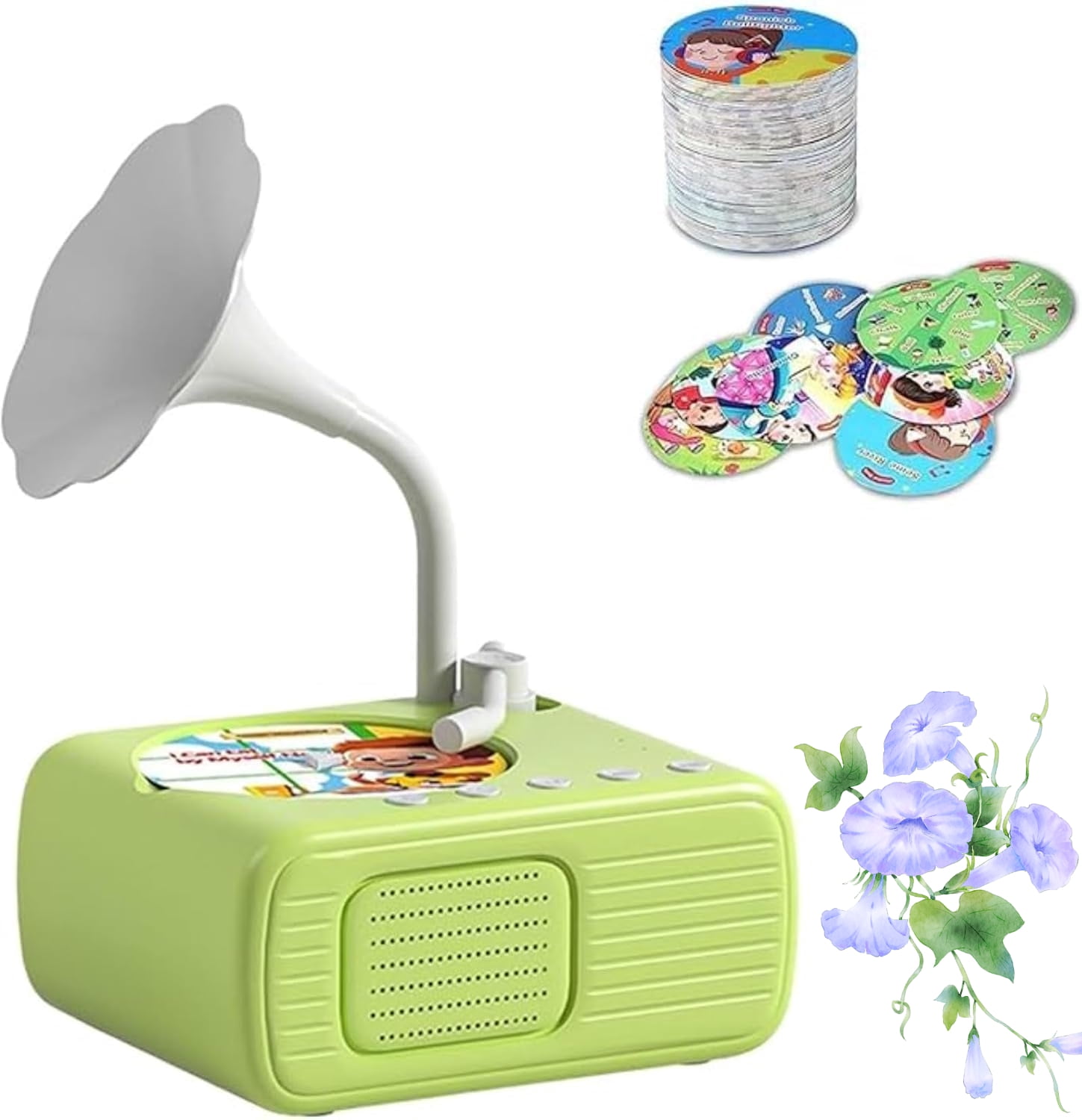 Tretregard Kids Phonograph, Kids Phonograph with 96 Cards Treatregard ...
