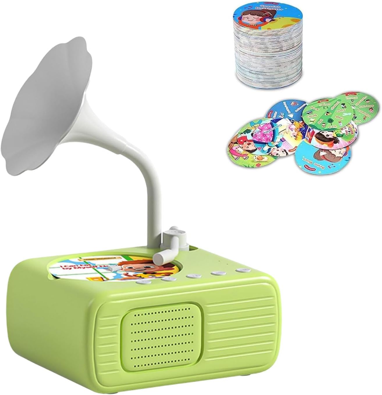 Tretregard Kids Phonograph, Kids Phonograph with 99 Cards Treatregard ...