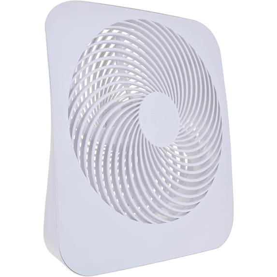 Treva 10-inch Small Desk Electric Fan, Battery Operated or Plug-in, 2 ...