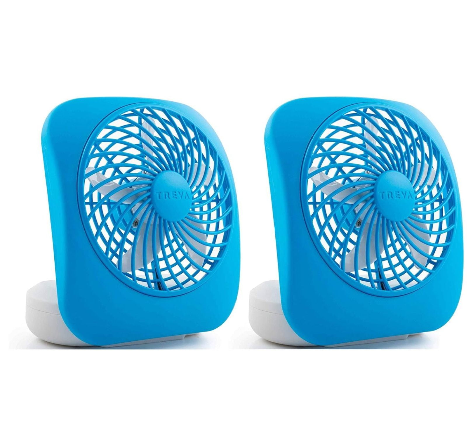 Treva 5 Inch Battery Powered Fan Portable Desk Fan 2 Cooling Speeds ...