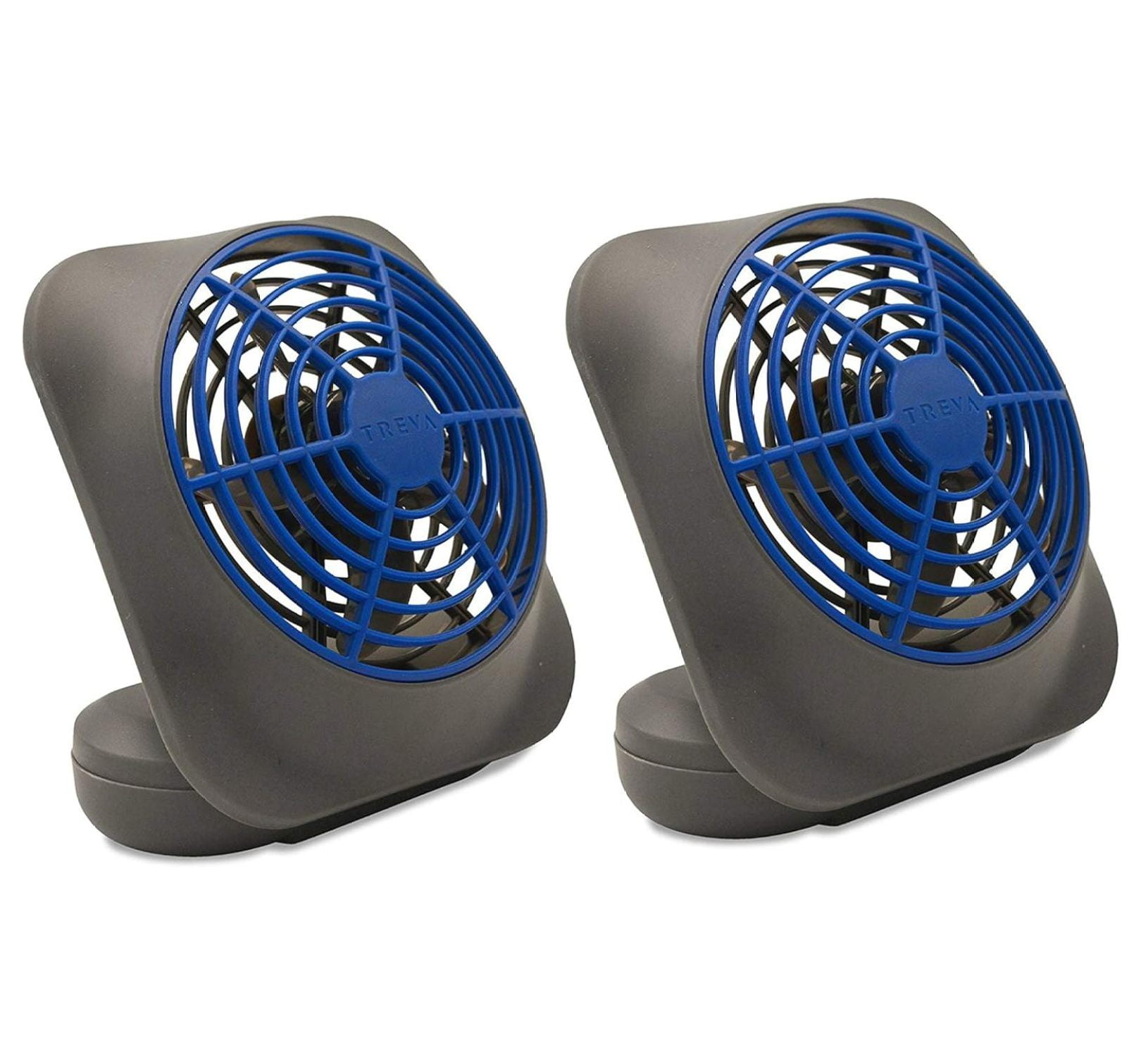 Treva 5 Inch Battery Powered Fan Portable Desk Fan 2 Cooling Speeds ...