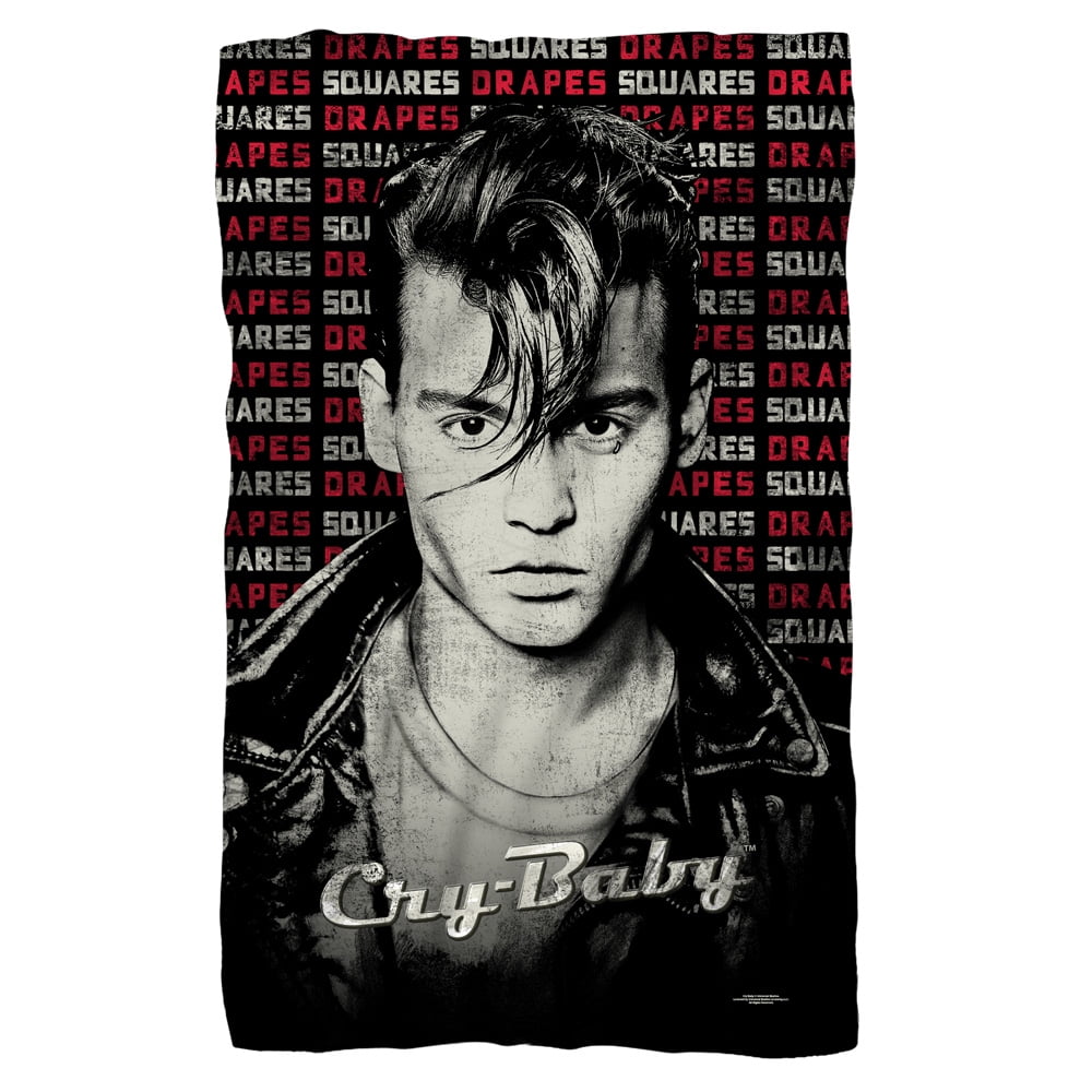 Trevco Cry Baby Drapes and Squares Fleece Blanket (36x58) - Walmart.com