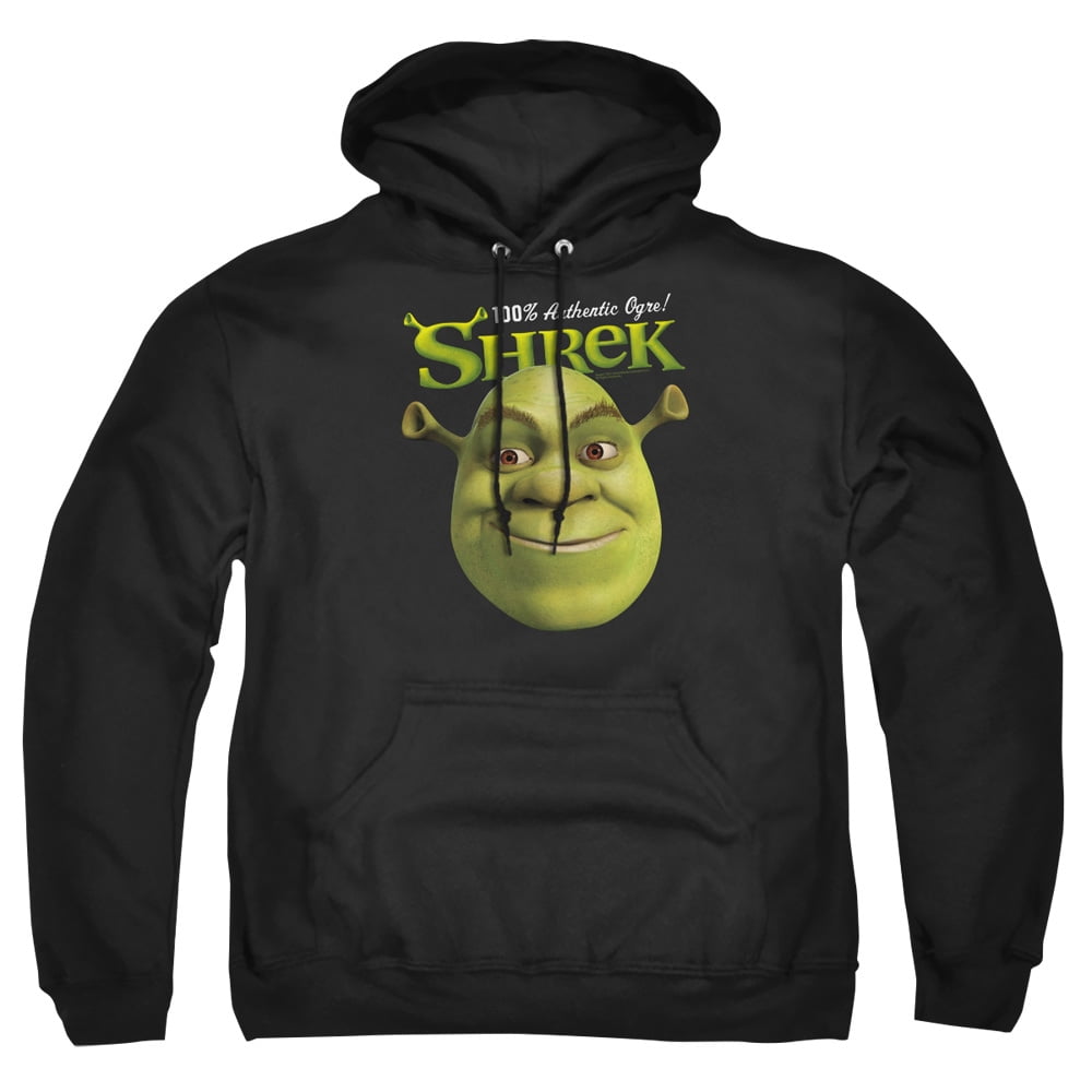 Trevco DRM175-AFTH-3 Shrek & Authentic Adult Pull-Over Hoodie, Black ...