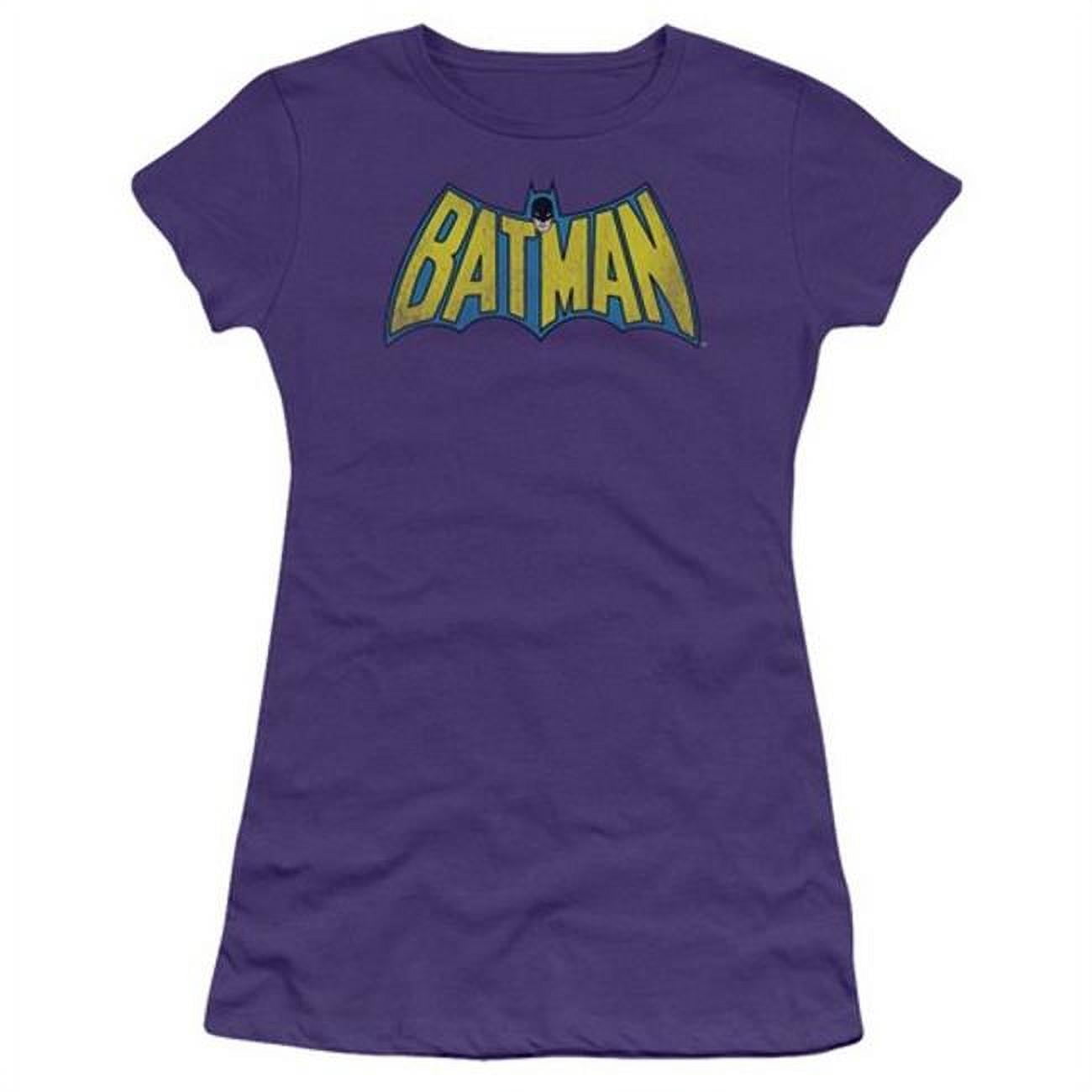 Trevco Dc-Classic Batman Logo Distressed - Short Sleeve Junior Sheer ...