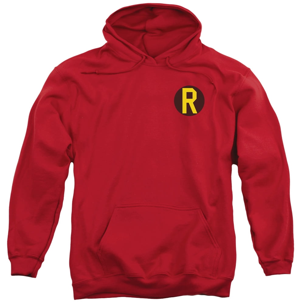 DC Comics Men's Robin Logo Hooded Sweatshirt Medium Red - Walmart.com