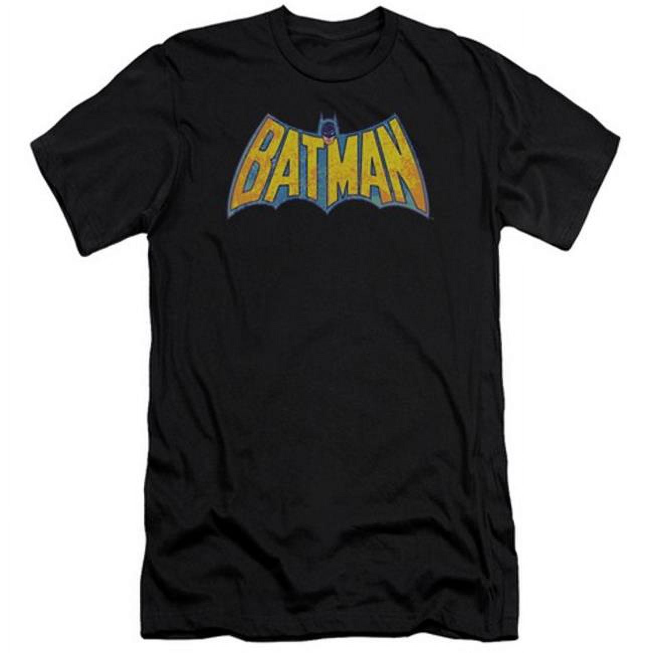 Trevco Dco-Batman Neon Distress Logo - Short Sleeve Adult 30-1 Tee ...