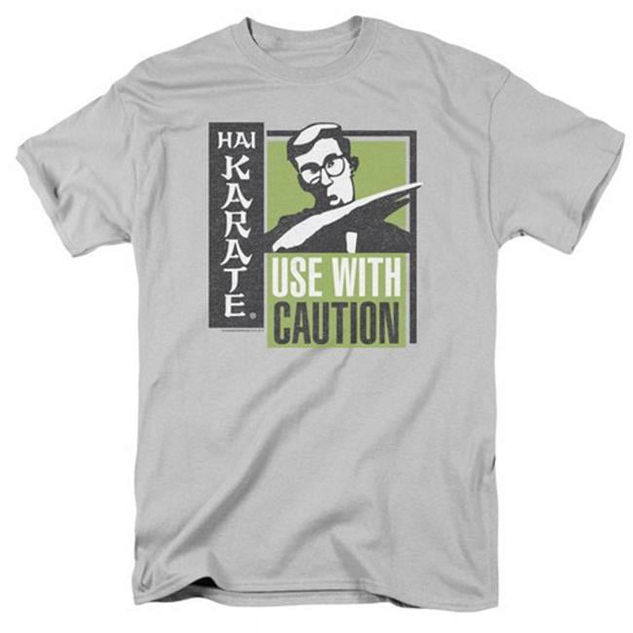 Trevco Hai Karate-Karate Chop Short Sleeve Adult 18-1 Tee- Silver - 2X ...