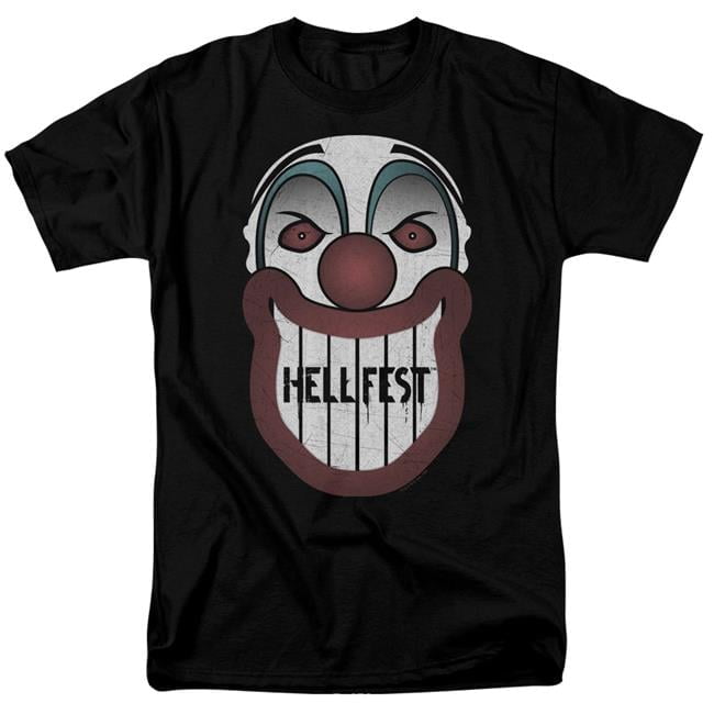 Trevco Hell Fest & Facade Short Sleeve Adult Cotton 18-1 T-Shirt, Black ...