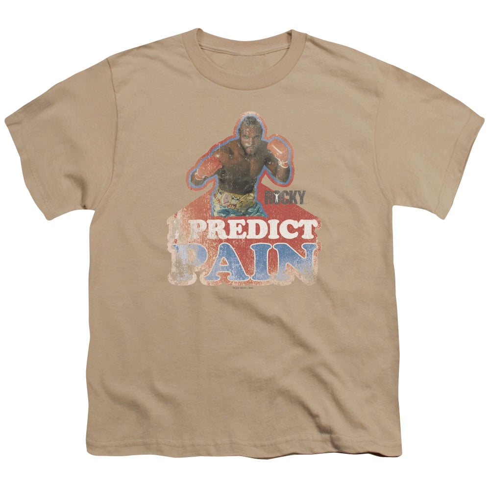 Trevco Mgm-Rocky-I Predict Pain Short Sleeve Youth 18-1 Tee, Sand ...