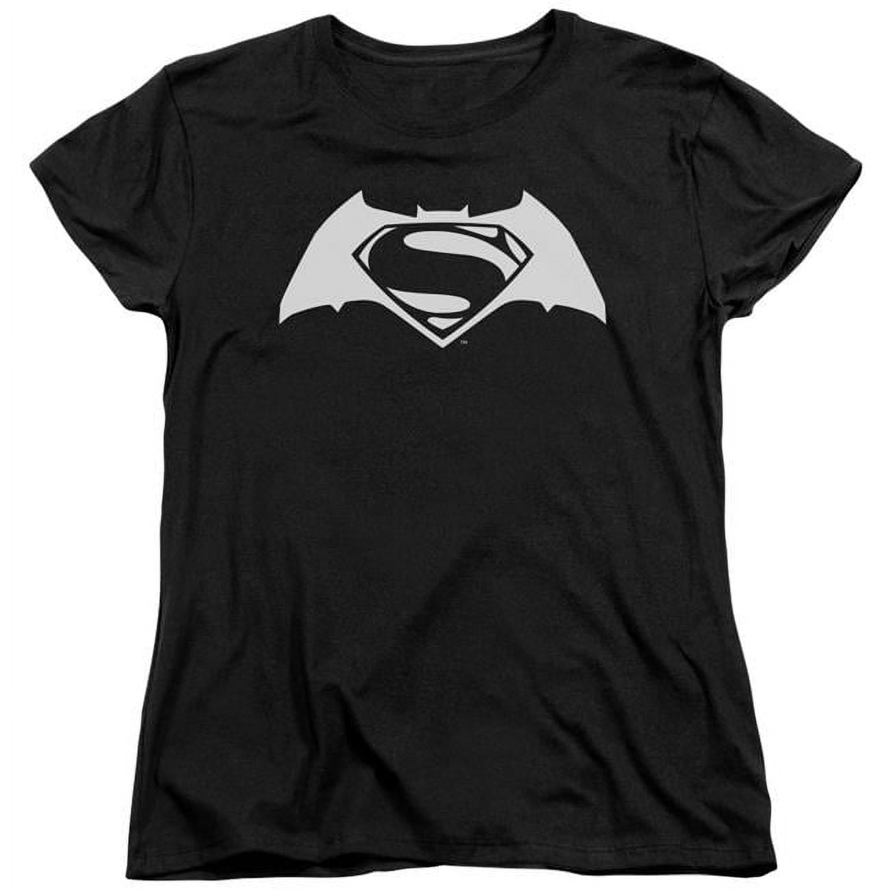 Trevco Sportswear BVS107-WT-5 Batman vs Superman Simple Logo Womens ...