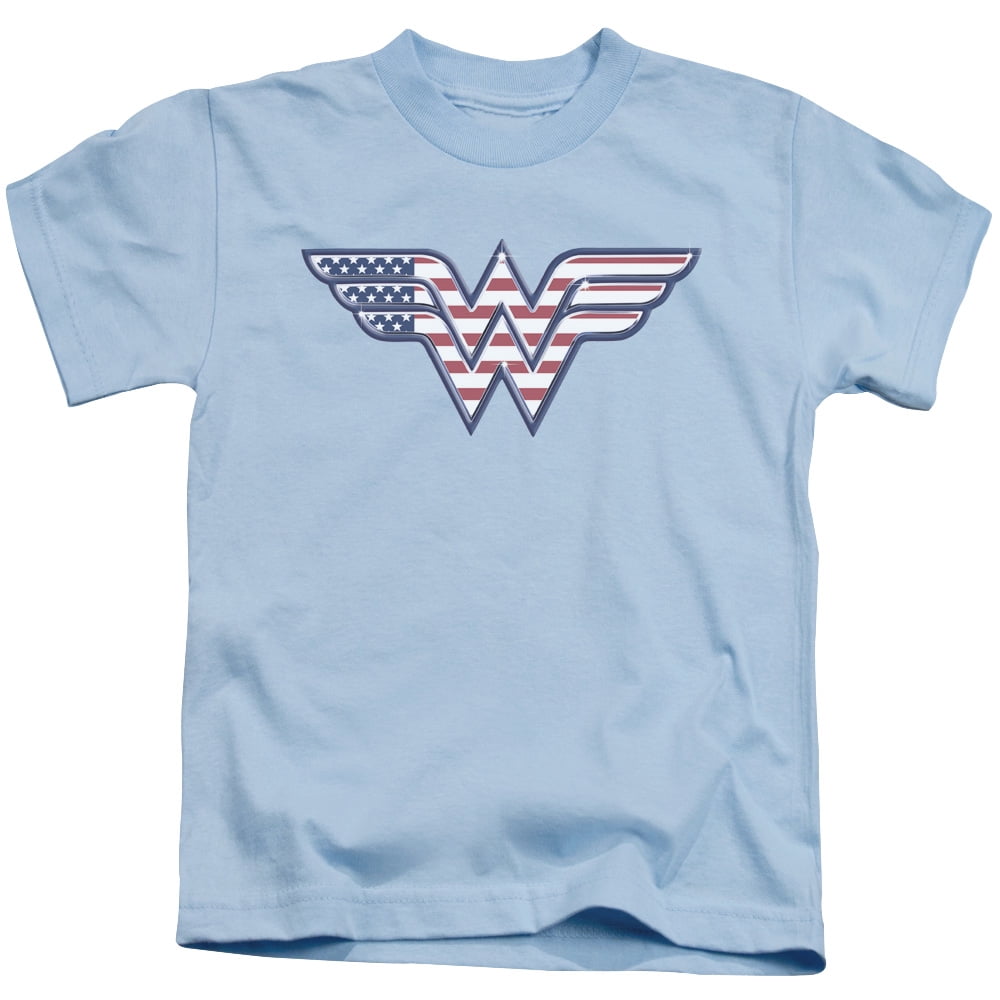Trevco Sportswear DCO579-KT-2 DC Red, White & Blue Youth Short Sleeve T ...