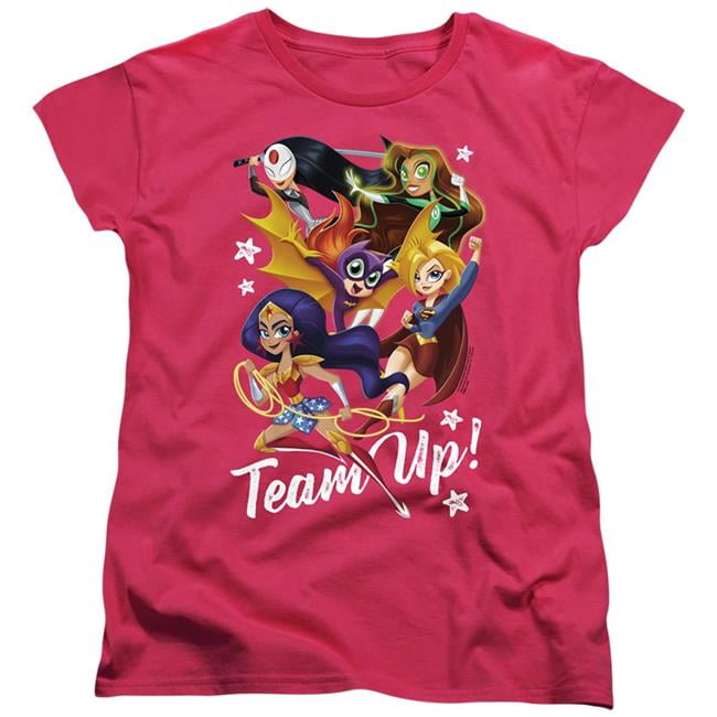 Trevco Sportswear DCSHG102-WT-3 DC Superhero Girls Team Up Womens Short ...