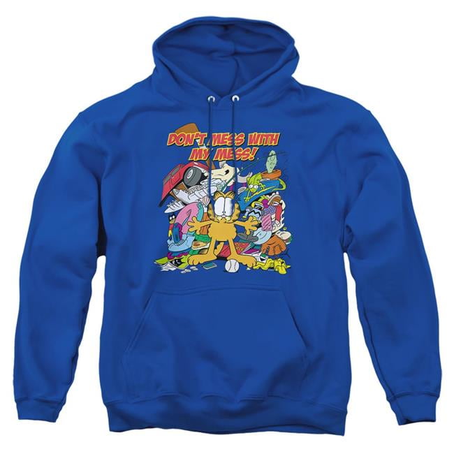 Trevco Sportswear GAR333-AFTH-2 Garfield My Mess Adult Pullover Hoodie ...
