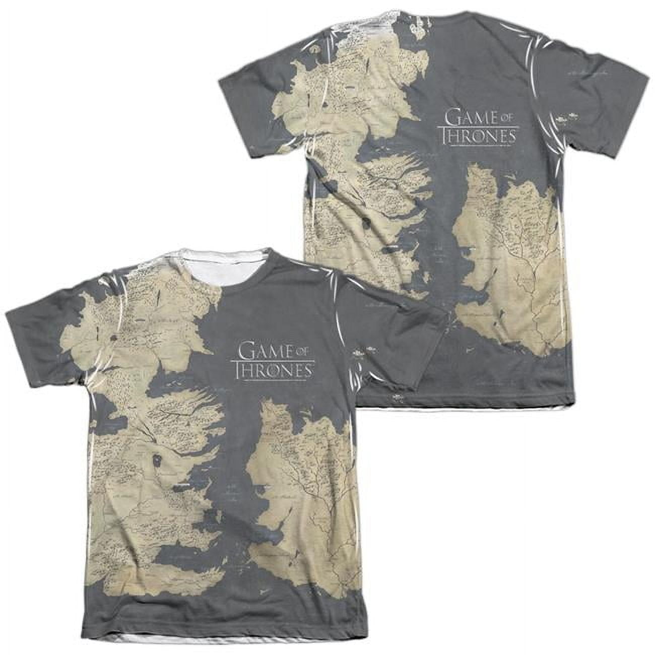Trevco Sportswear GOT104FB-ATPC-4 Game of Thrones Westeros Map Front ...
