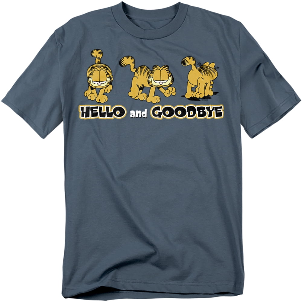 Garfield T-Shirt Hello And Goodbye Unisex Graphic Tee For Men & Women ...
