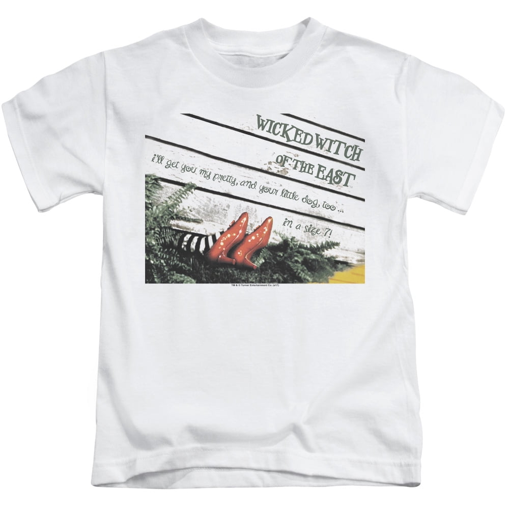 Trevco Sportswear OZ107-KT-3 Wizard of Oz Size 7 Youth Short Sleeve T-Shirt, White - Small ...