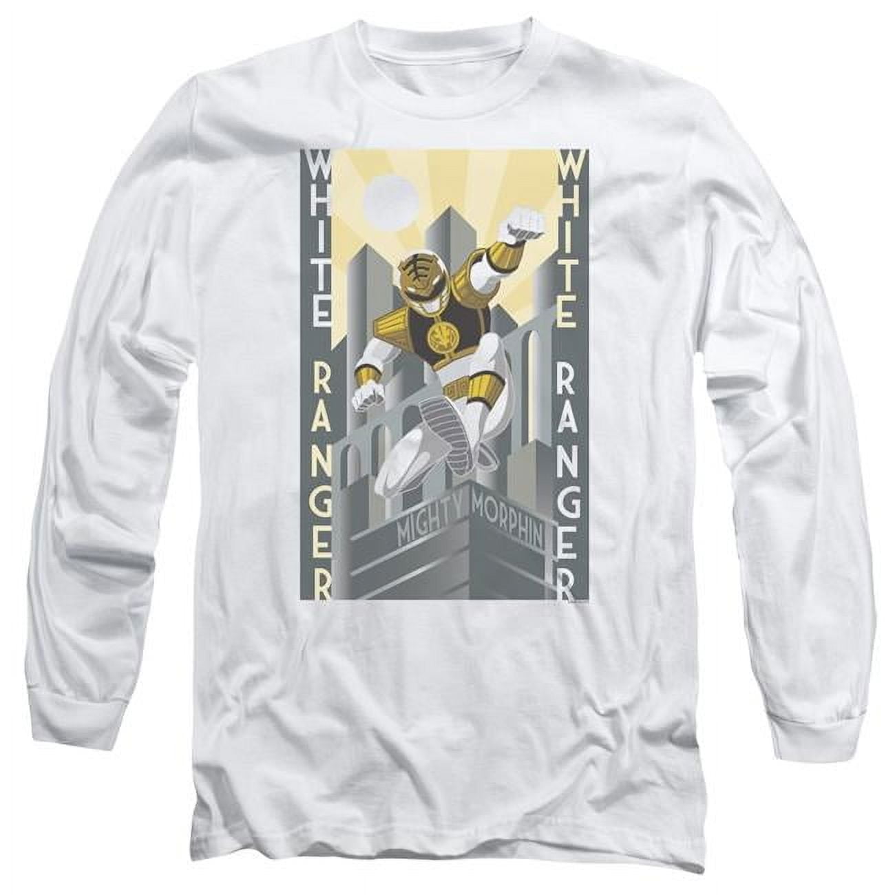 Trevco Sportswear PWR185-AL-4 Power Rangers White Ranger Duo Adult Long ...