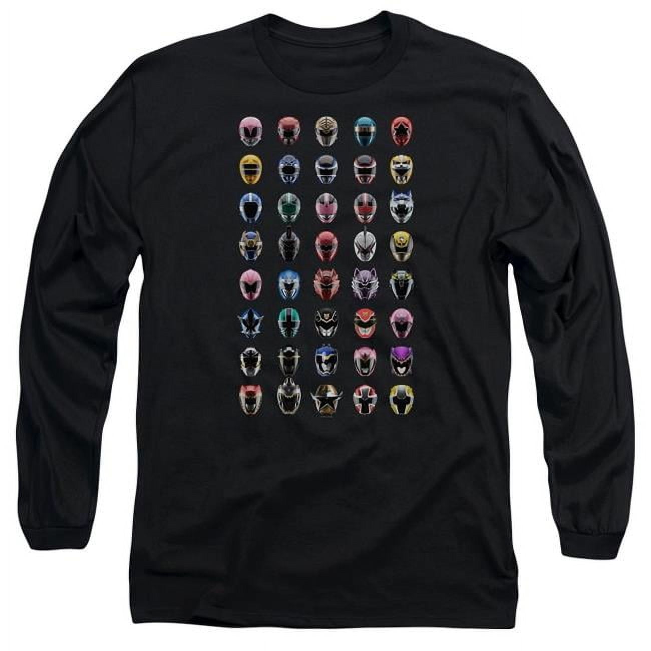 Trevco Sportswear PWR4000-AL-4 Power Rangers Visual Timeline Adult Long ...