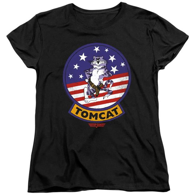 Trevco Sportswear PAR732-WT-4 Top Gun Tomcat Sigil Womens Short Sleeve ...