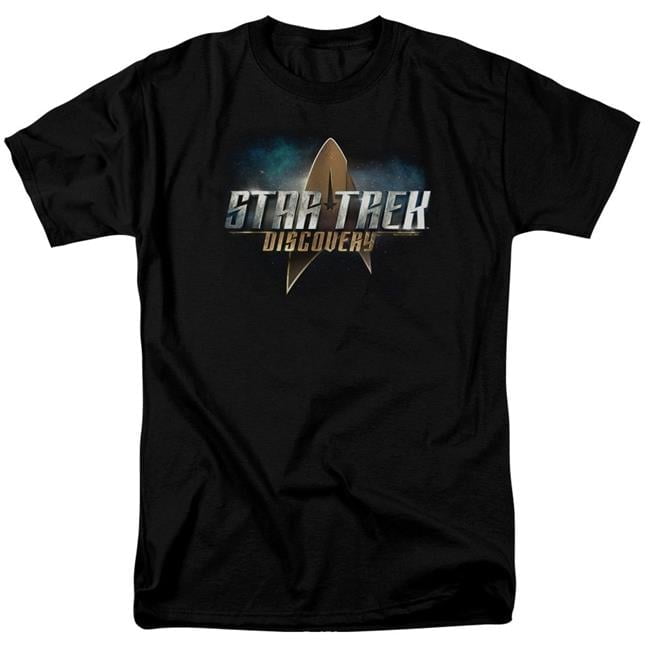 Trevco Star Trek Discovery & Discovery Logo Short Sleeve Adult Cotton ...