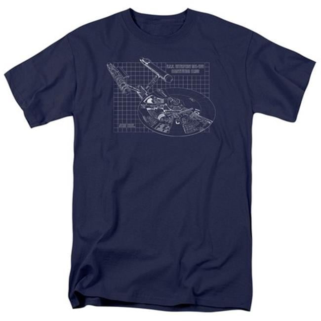 Trevco Star Trek-Enterprise Prints - Navy- 5X - Walmart.com