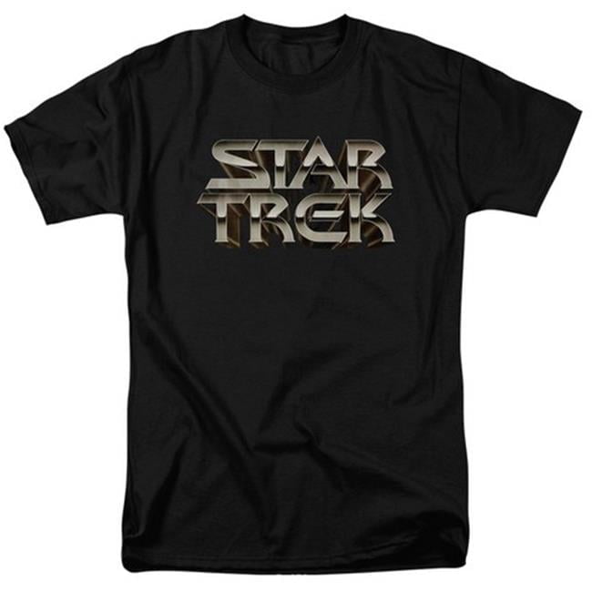 Trevco Star Trek-Feel The Steel - Short Sleeve Adult 18-1 Tee - Black ...