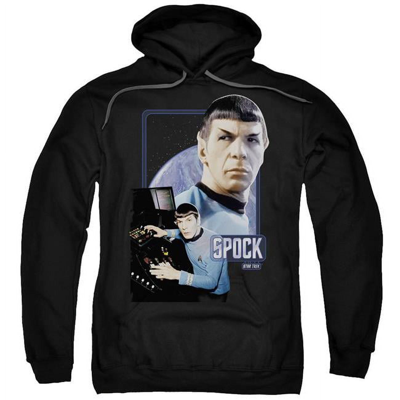 Trevco Star Trek & Spock Adult Cotton & Polyster Pull-Over Hoodie ...