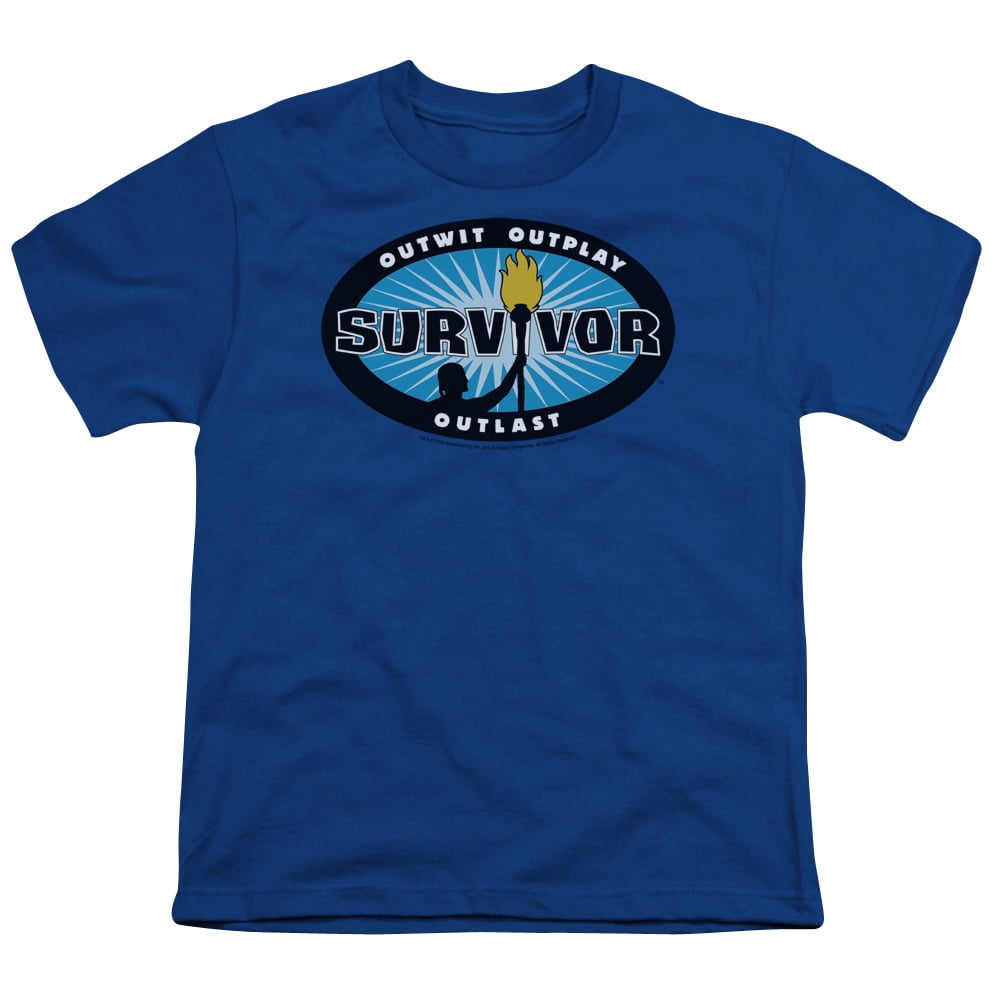 Trevco Survivor-Blue Burst - Short Sleeve Youth 18-1 Tee - Royal Blue ...