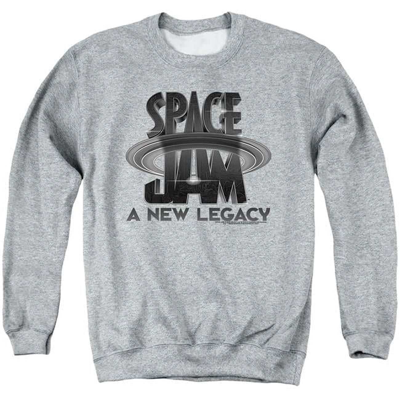 Trevco WBM1599-AS-6 Space Jam 2 & Space Jam 2 Logo Black-Adult Crewneck ...