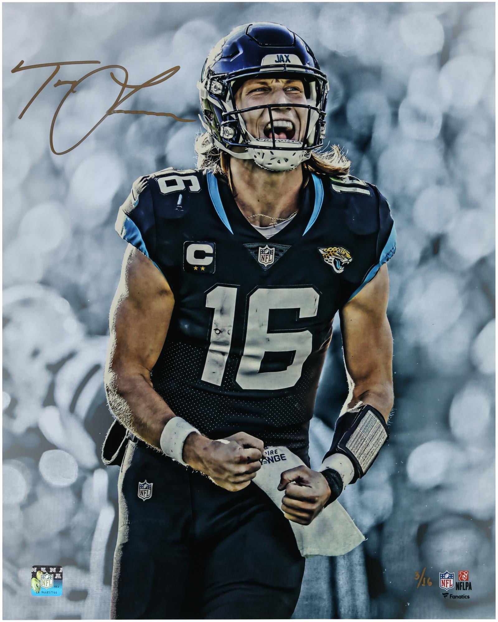 Trevor Lawrence Jacksonville Jaguars Autographed 16" x 20" Scream ...