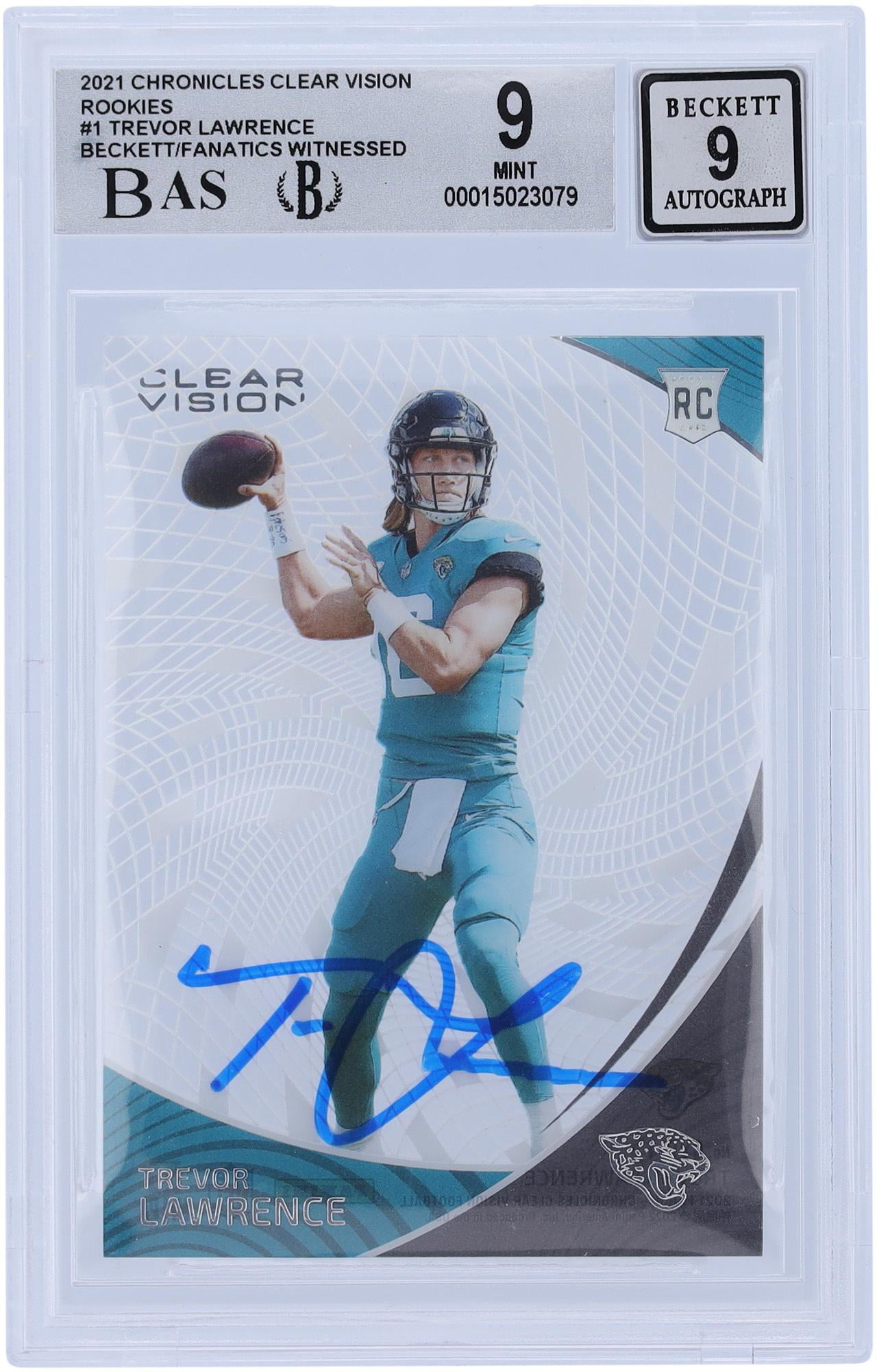Trevor Lawrence Jacksonville Jaguars Autographed 2021 Panini Chronicles ...