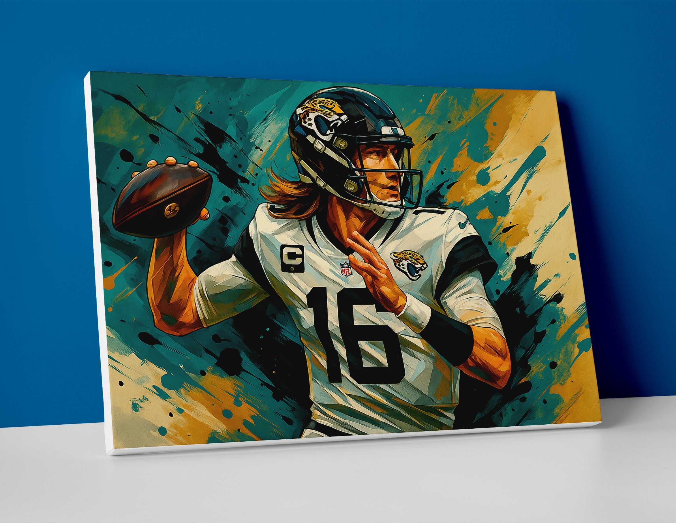 Trevor Lawrence Jaguars Poster or Wrapped Canvas - Walmart.com