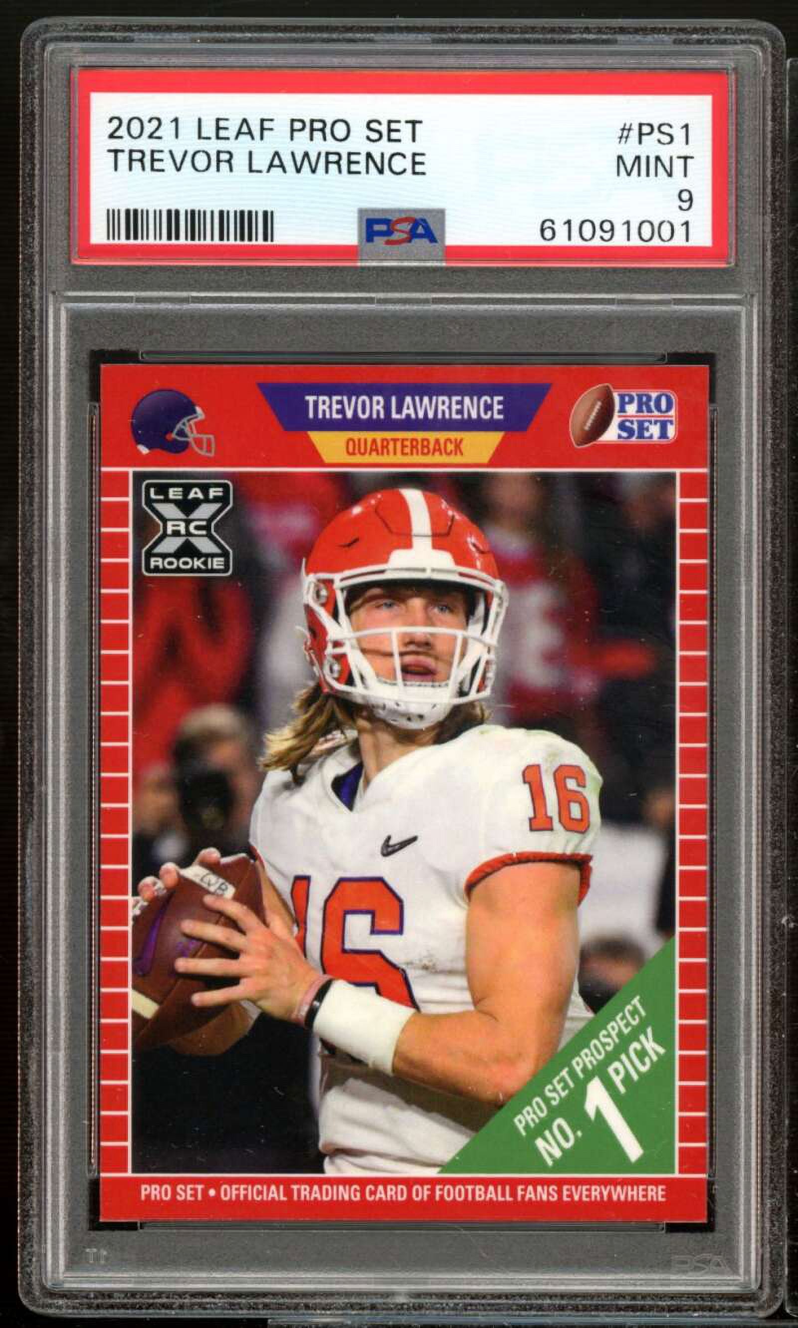 Trevor Lawrence Rookie Card 2021 Leaf Pro Set #PS1 PSA 9 - Walmart.com