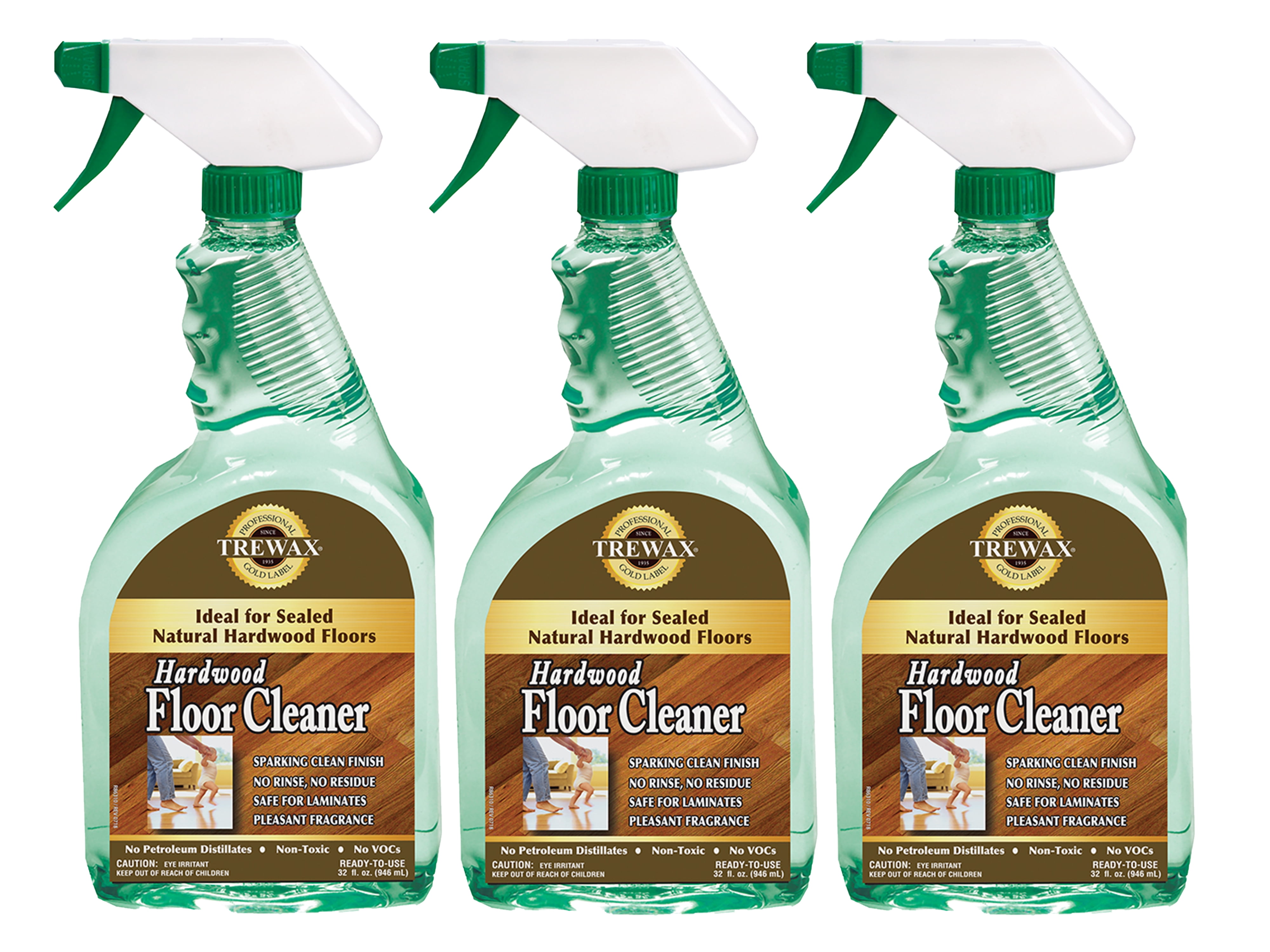 Trewax Professional Gold Label Ready-To-Use Hardwood Floor Cleaner, 32 ...