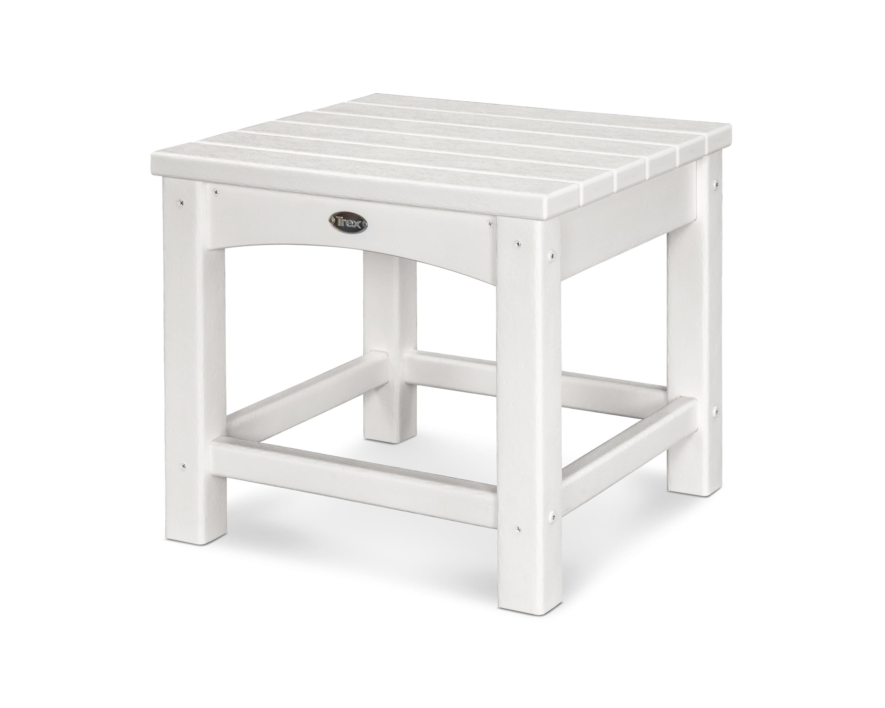 Rockport Club 18" Side Table in Classic White - Walmart.com